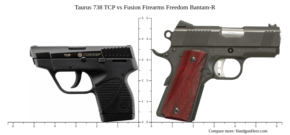 Taurus 738 TCP vs Fusion Firearms Freedom Bantam-R size comparison ...