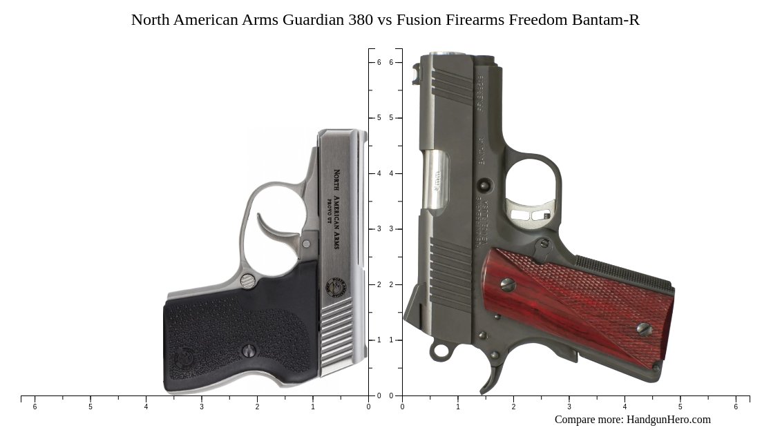 North American Arms Guardian 380 vs Fusion Firearms Freedom Bantam-R ...