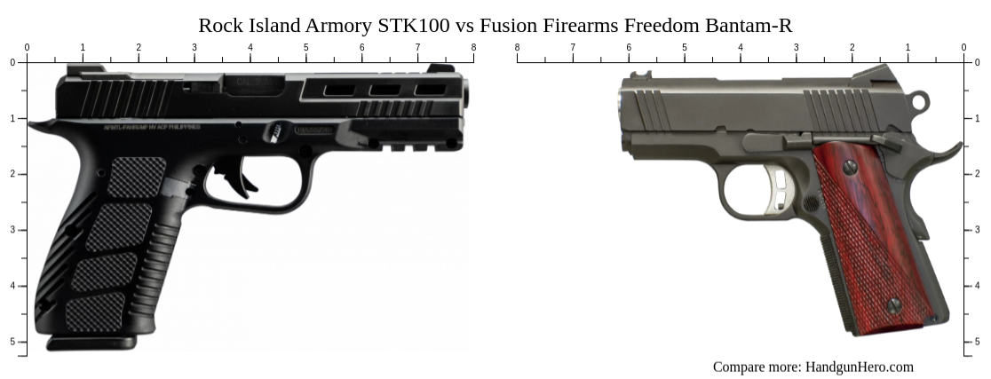 Rock Island Armory STK100 vs Fusion Firearms Freedom Bantam-R size ...