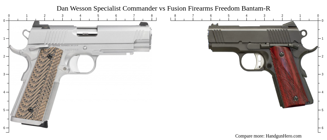 Dan Wesson Specialist Commander vs Fusion Firearms Freedom Bantam-R ...