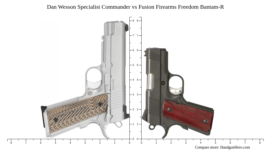 Dan Wesson Specialist Commander vs Fusion Firearms Freedom Bantam-R ...