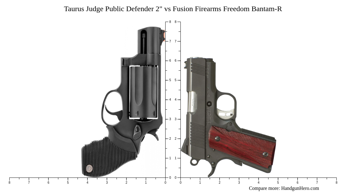 Taurus Judge Public Defender 2" vs Fusion Firearms Freedom Bantam-R ...