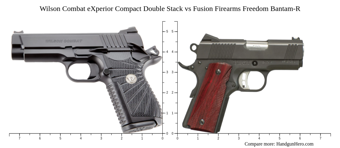 Wilson Combat eXperior Compact Double Stack vs Fusion Firearms Freedom ...