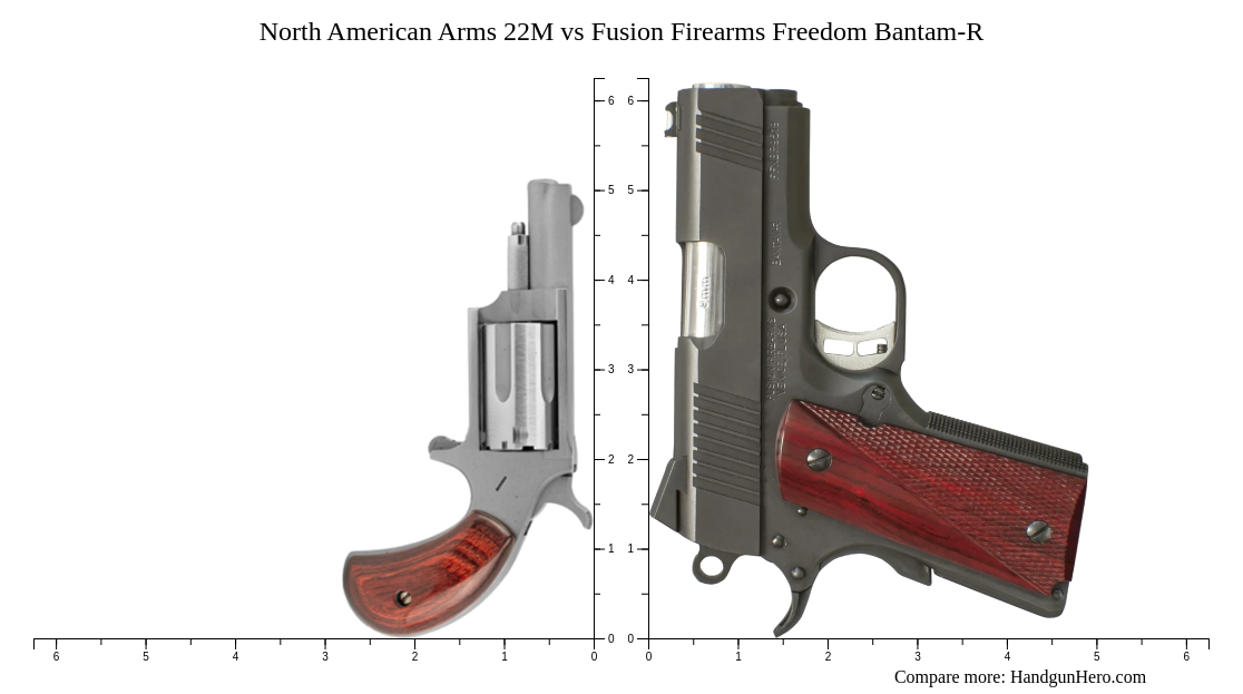 North American Arms 22M vs Fusion Firearms Freedom Bantam-R size ...