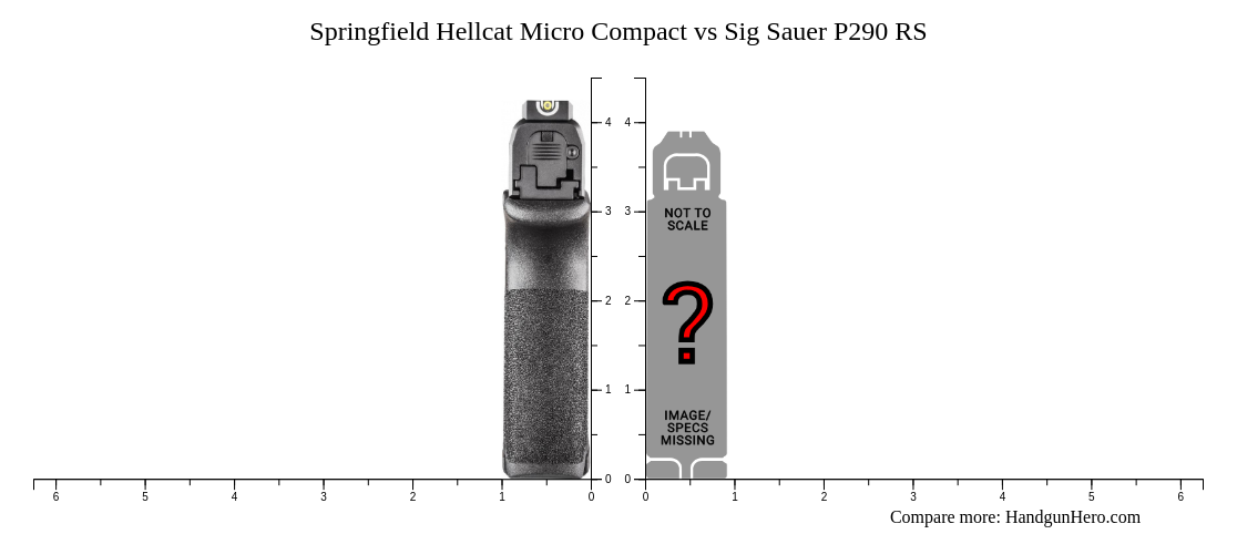 Springfield Hellcat Micro Compact vs Sig Sauer P290 RS size comparison ...