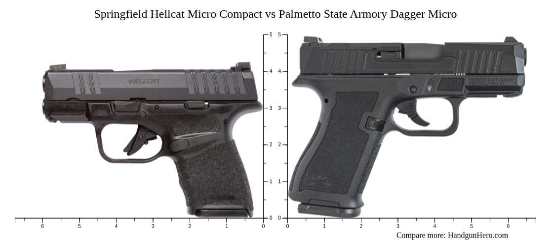 Springfield Hellcat Micro Compact vs Palmetto State Armory Dagger Micro ...