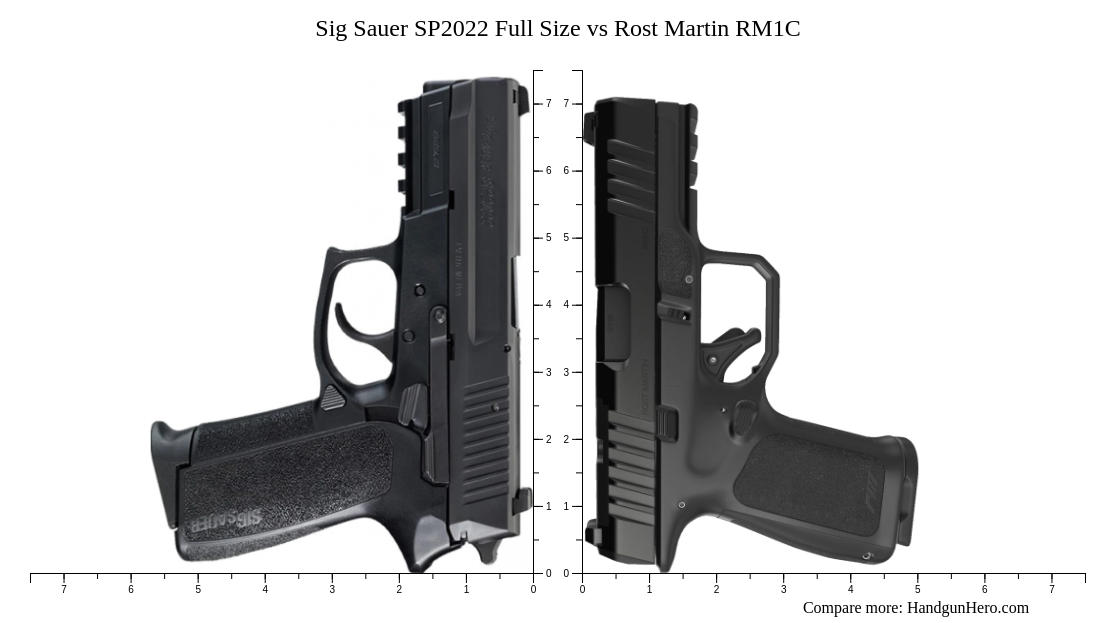 Sig Sauer SP2022 Full Size vs Rost Martin RM1C size comparison ...