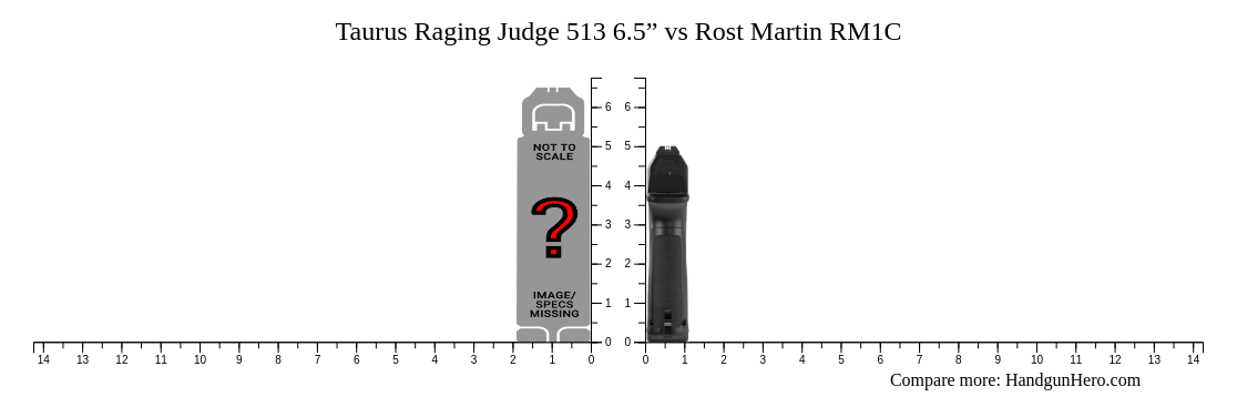 Taurus Raging Judge 513 6.5” vs Rost Martin RM1C size comparison ...