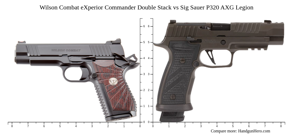 Wilson Combat eXperior Commander Double Stack vs Sig Sauer P320 AXG ...