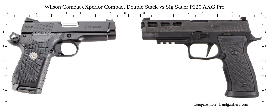 Wilson Combat eXperior Compact Double Stack vs Sig Sauer P320 AXG Pro ...
