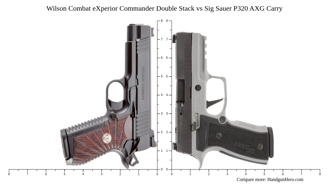 Wilson Combat eXperior Commander Double Stack vs Sig Sauer P320 AXG ...