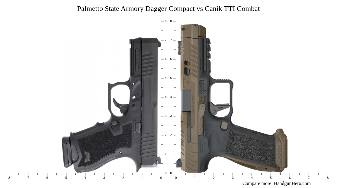 Palmetto State Armory Dagger Compact vs Canik TTI Combat size ...