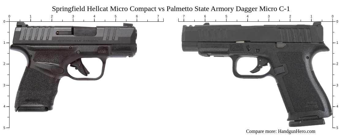 Springfield Hellcat Micro Compact vs Palmetto State Armory Dagger Micro ...