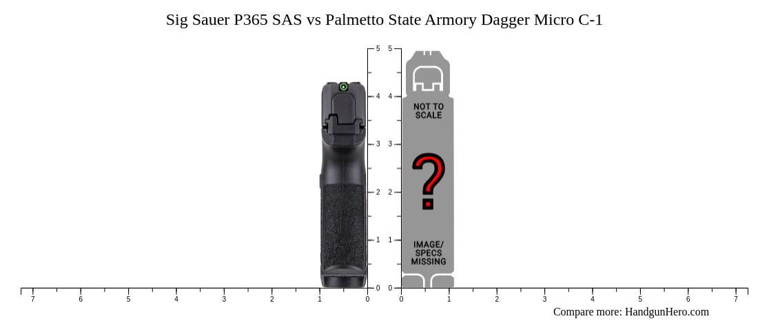 Sig Sauer P365 SAS vs Palmetto State Armory Dagger Micro C-1 size ...