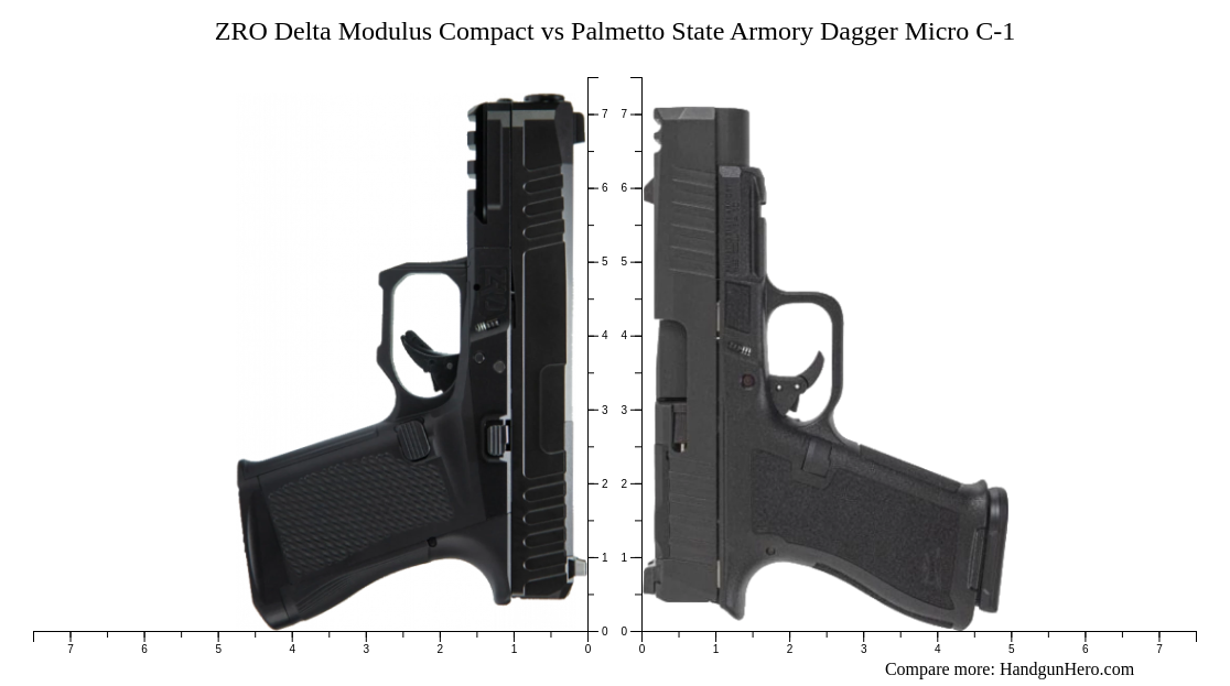 ZRO Delta Modulus Compact vs Palmetto State Armory Dagger Micro C-1 ...