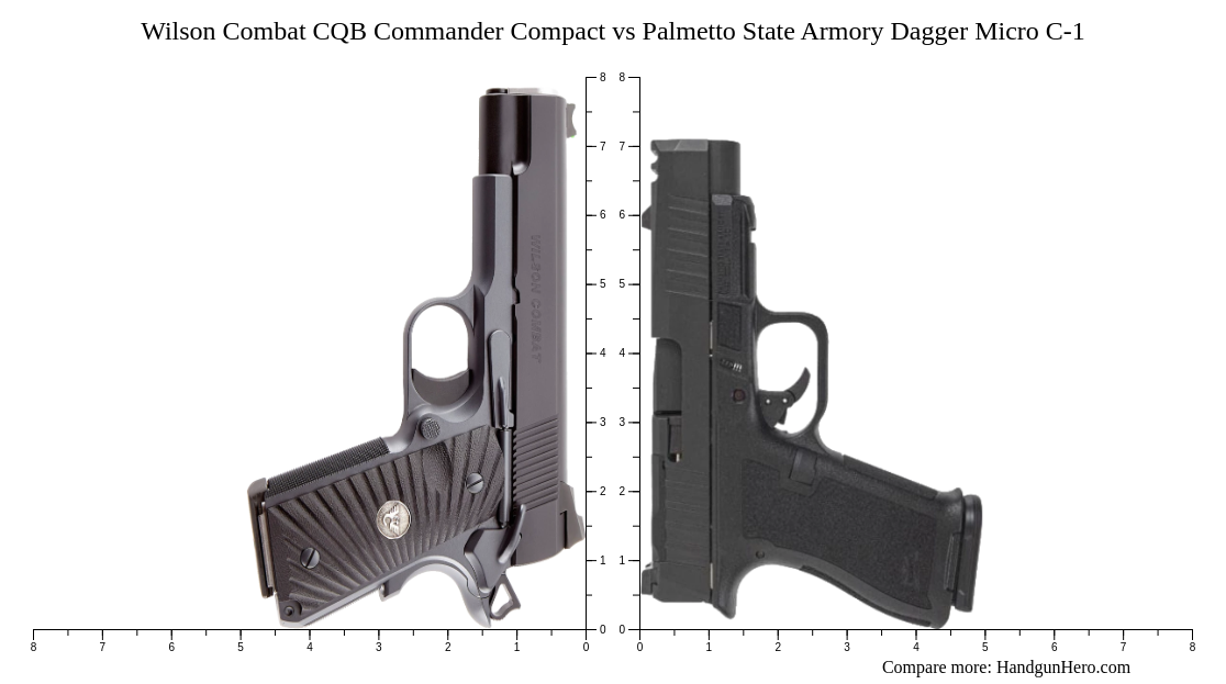Wilson Combat CQB Commander Compact vs Palmetto State Armory Dagger ...