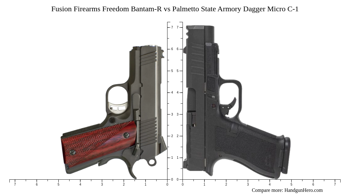 Fusion Firearms Freedom Bantam-R vs Palmetto State Armory Dagger Micro ...
