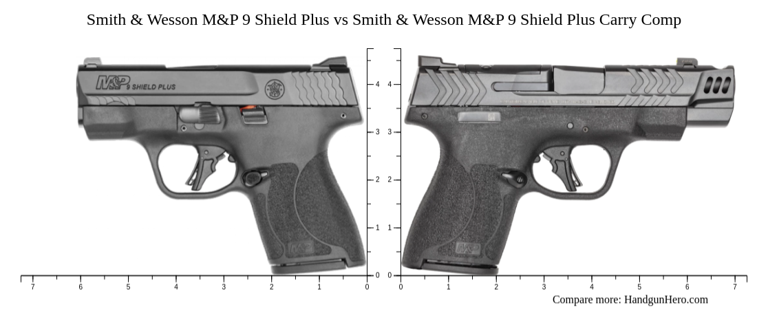 Smith & Wesson M&P 9 Shield Plus vs Smith & Wesson M&P 9 Shield Plus ...