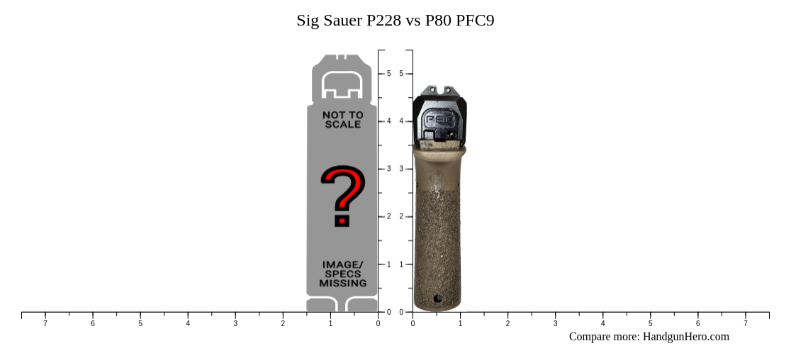 Sig Sauer P228 vs P80 PFC9 size comparison | Handgun Hero