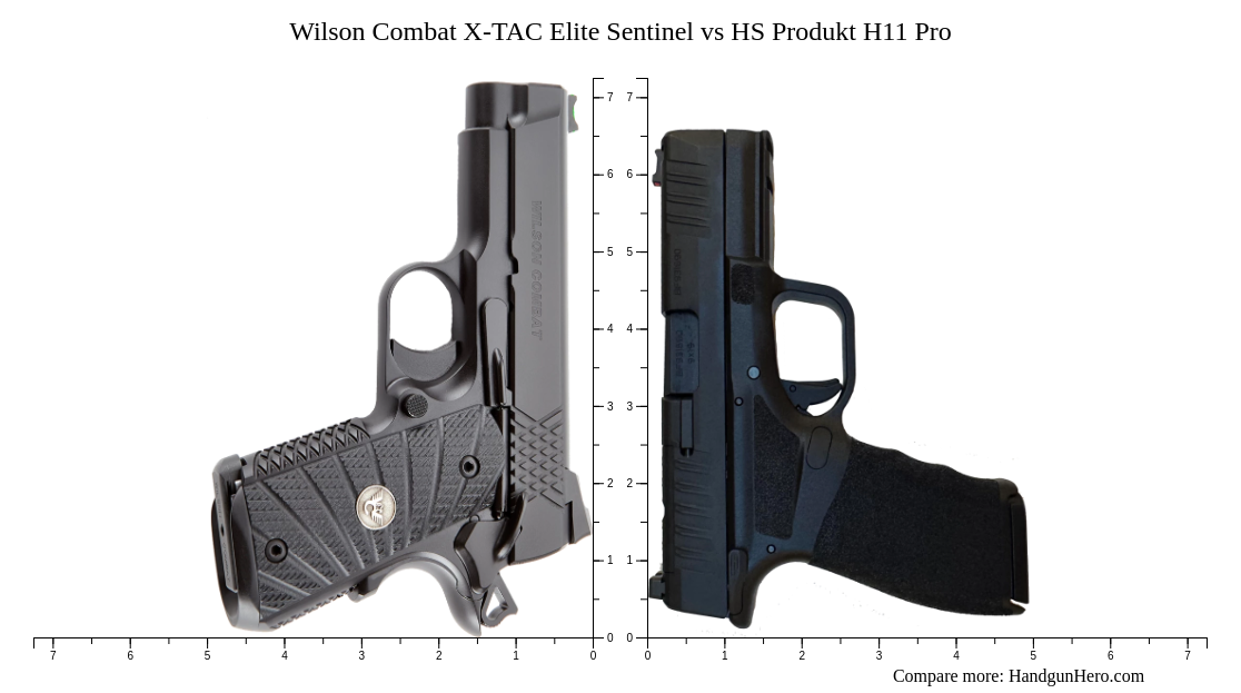 Wilson Combat X-TAC Elite Sentinel vs HS Produkt H11 Pro size ...