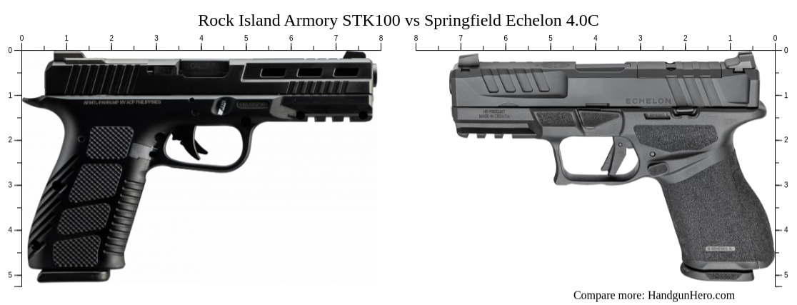 Rock Island Armory STK100 vs Springfield Echelon 4.0C size comparison ...