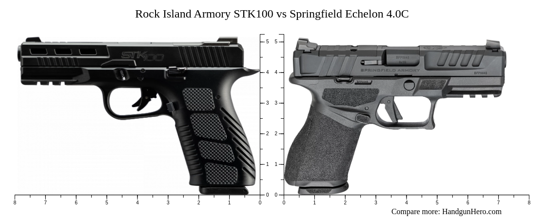 Rock Island Armory STK100 vs Springfield Echelon 4.0C size comparison ...