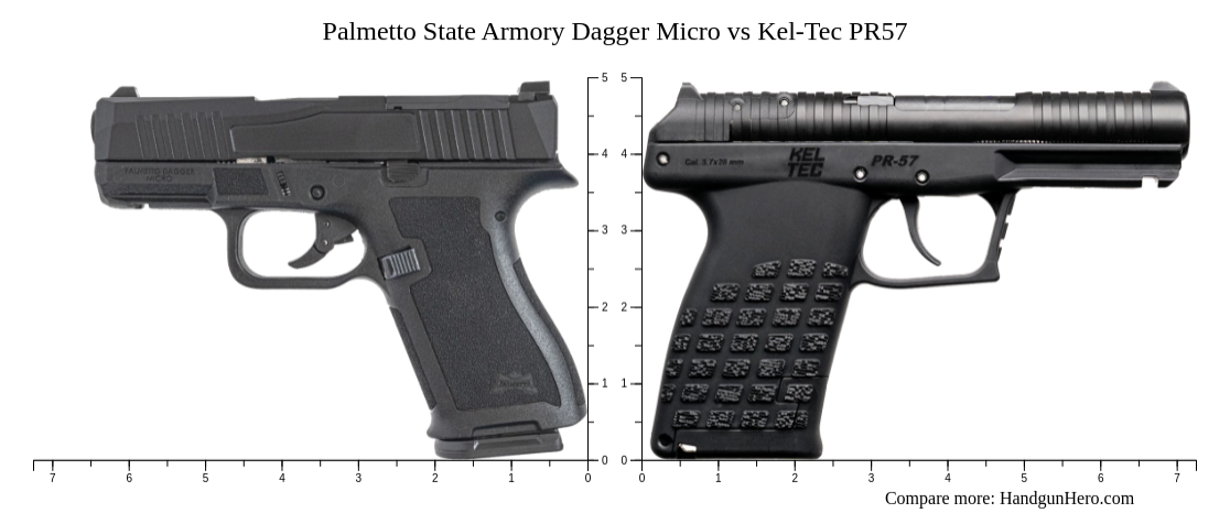 Palmetto State Armory Dagger Micro vs Kel-Tec PR57 size comparison ...