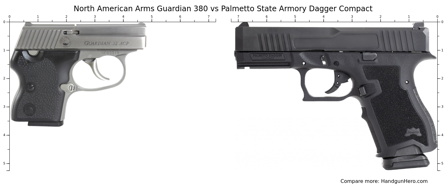 North American Arms Guardian 380 vs Palmetto State Armory Dagger ...
