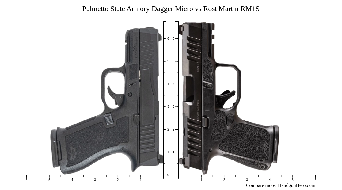 Palmetto State Armory Dagger Micro vs Rost Martin RM1S size comparison ...