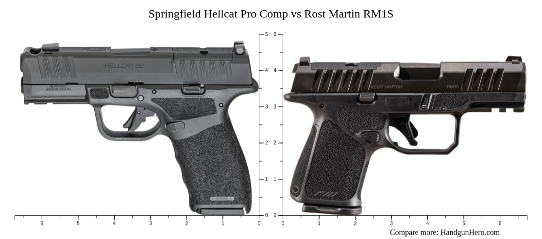 Springfield Hellcat Pro Comp vs Rost Martin RM1S size comparison ...