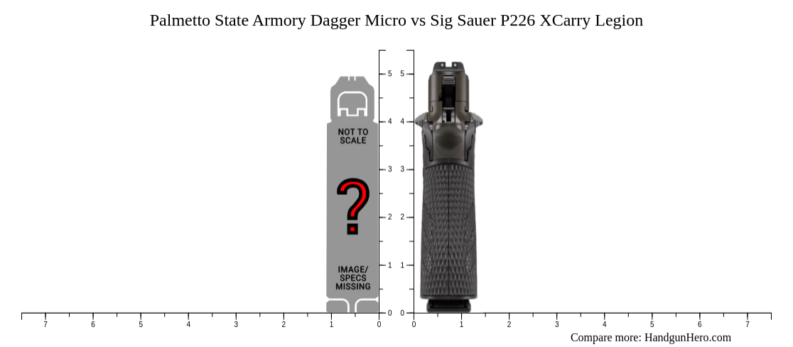 Palmetto State Armory Dagger Micro vs Sig Sauer P226 XCarry Legion size ...