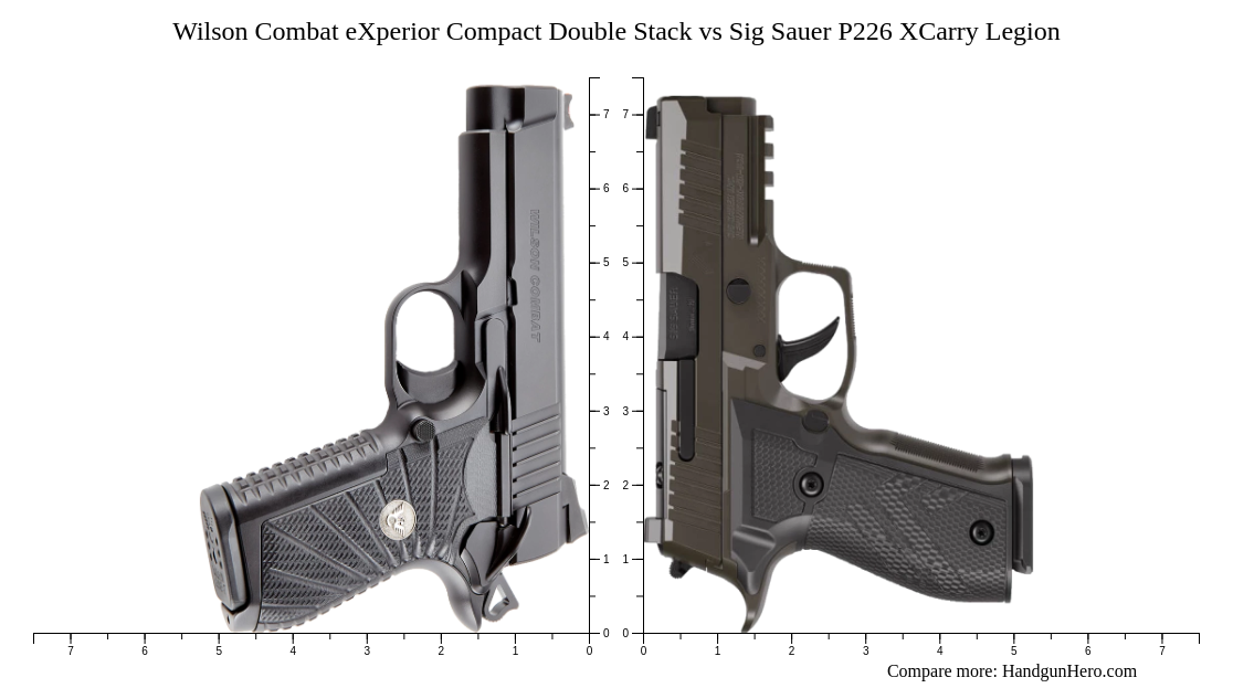 Wilson Combat eXperior Compact Double Stack vs Sig Sauer P226 XCarry ...