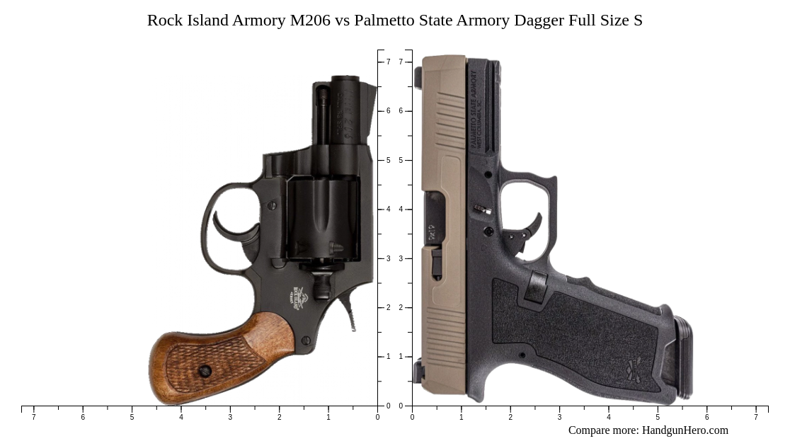 Rock Island Armory M206 vs Palmetto State Armory Dagger Full Size S ...