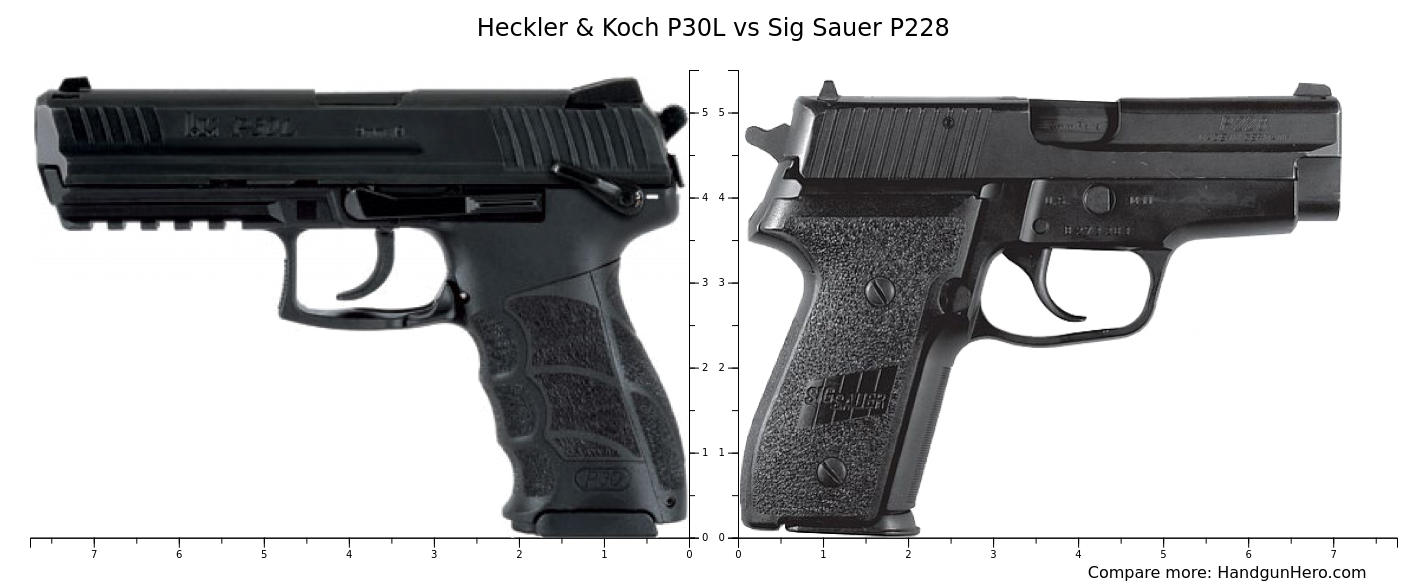Heckler & Koch P30L vs Heckler & Koch P30 vs Sig Sauer P226 Full Size ...