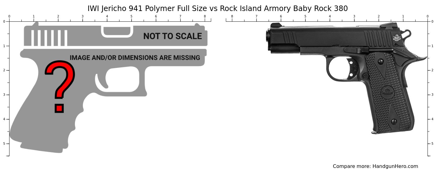 IWI Jericho 941 Polymer Full Size vs Rock Island Armory Baby Rock 380 ...