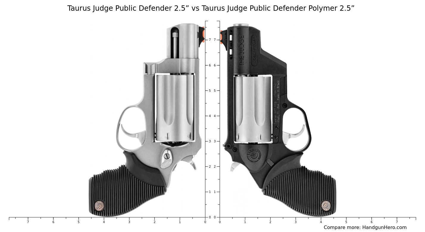Taurus Judge Public Defender 2.5” vs Taurus Judge Public Defender ...