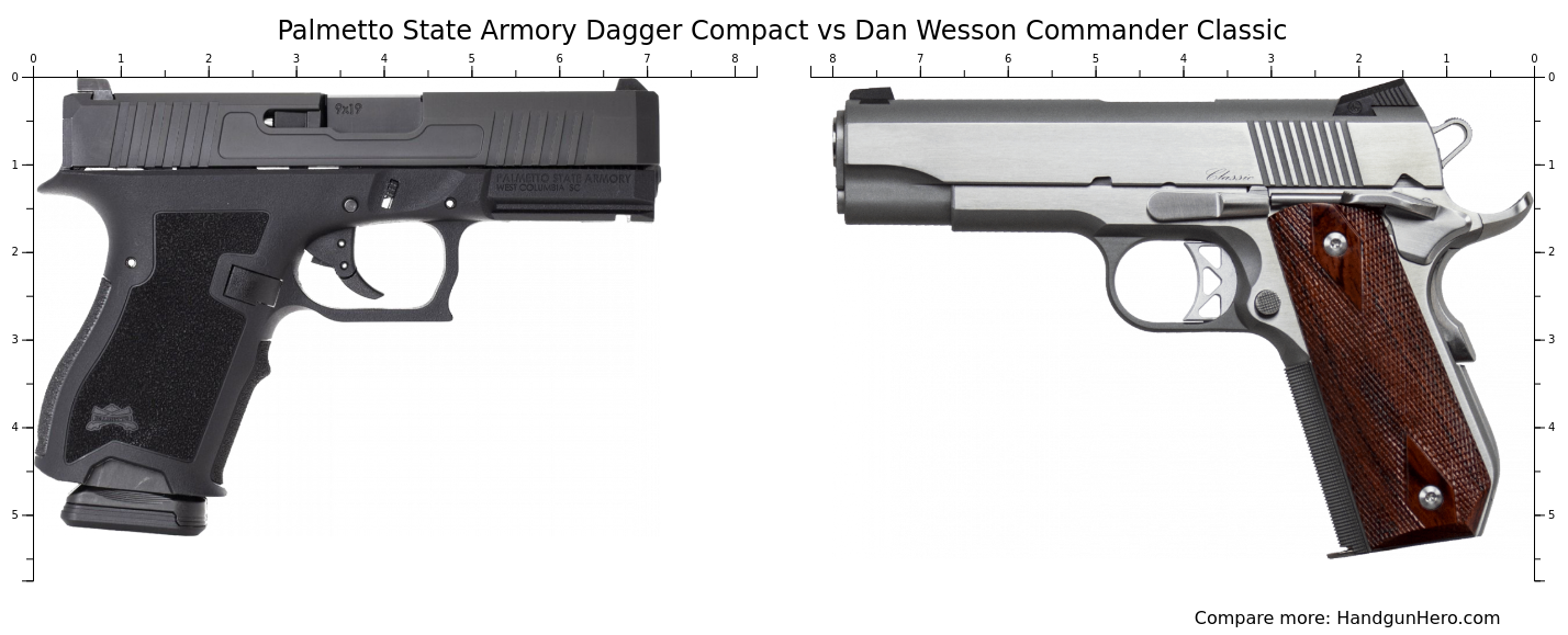 Palmetto State Armory Dagger Compact vs Dan Wesson Commander Classic ...