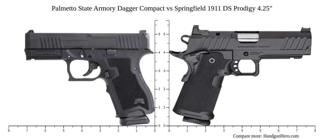 Palmetto State Armory Dagger Compact vs Springfield 1911 DS Prodigy 4. ...