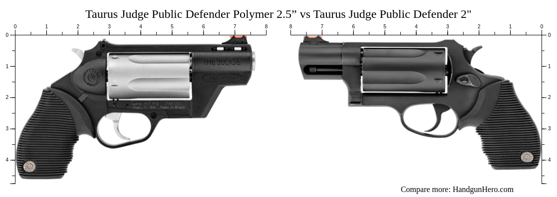 Taurus Judge Public Defender Polymer 2.5” vs Taurus Judge Public ...