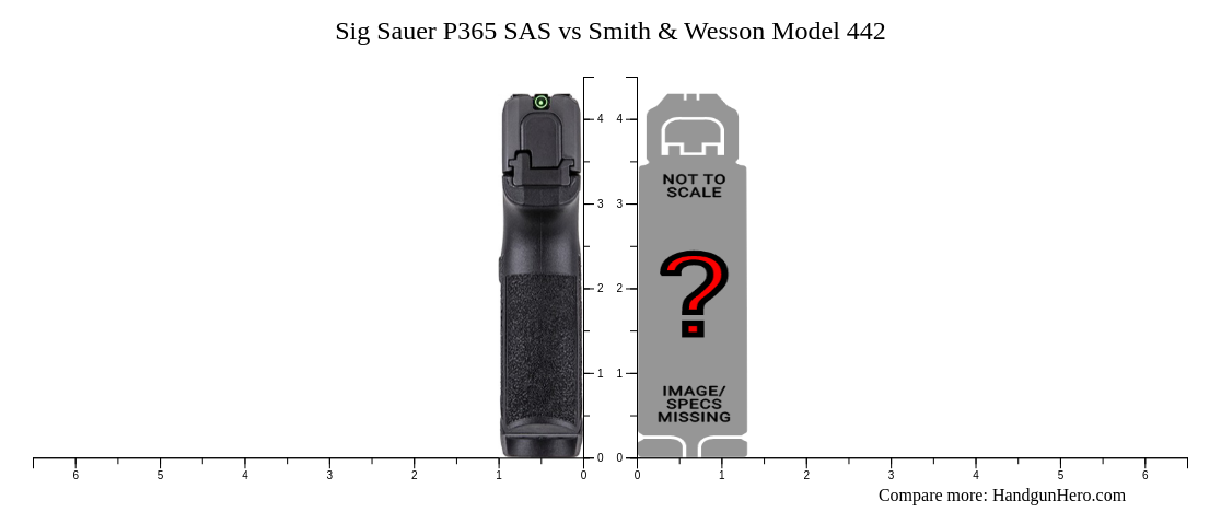 Sig Sauer P365 SAS vs Smith & Wesson Model 442 size comparison ...