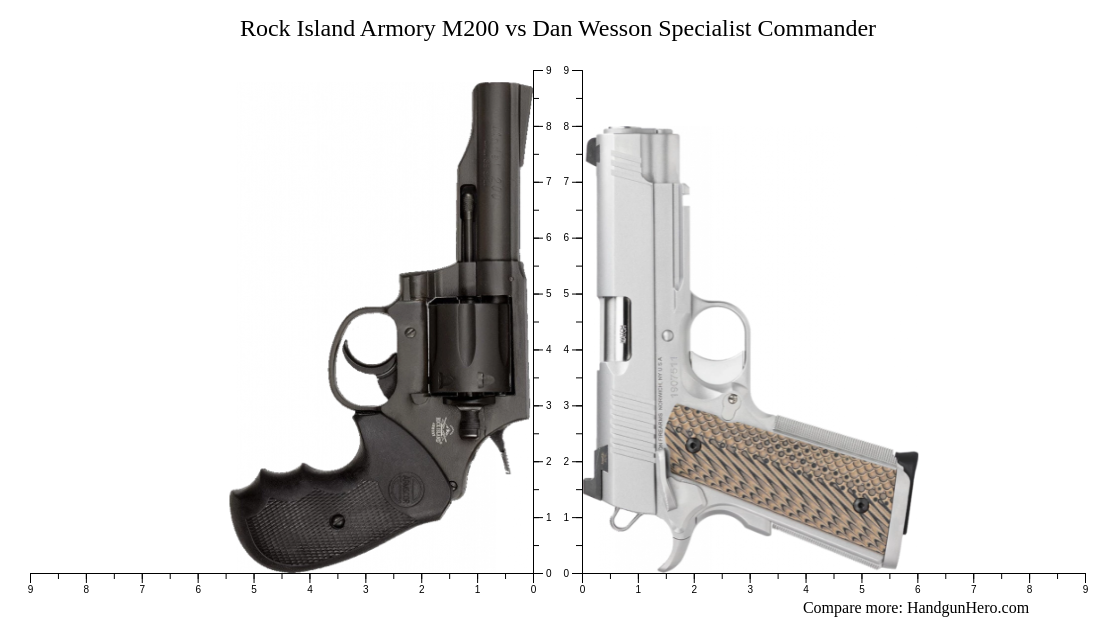 Rock Island Armory M200 vs Dan Wesson Specialist Commander size ...