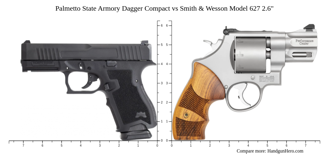 Palmetto State Armory Dagger Compact vs Smith & Wesson Model 627 2.6 ...