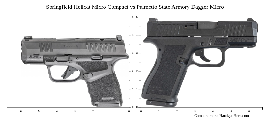 Springfield Hellcat Micro Compact vs Palmetto State Armory Dagger Micro ...
