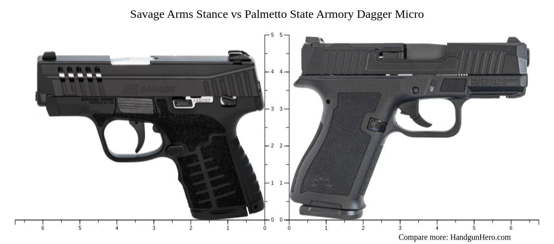 Savage Arms Stance vs Palmetto State Armory Dagger Micro size ...