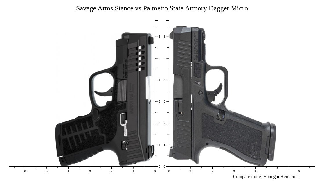 Savage Arms Stance vs Palmetto State Armory Dagger Micro size ...