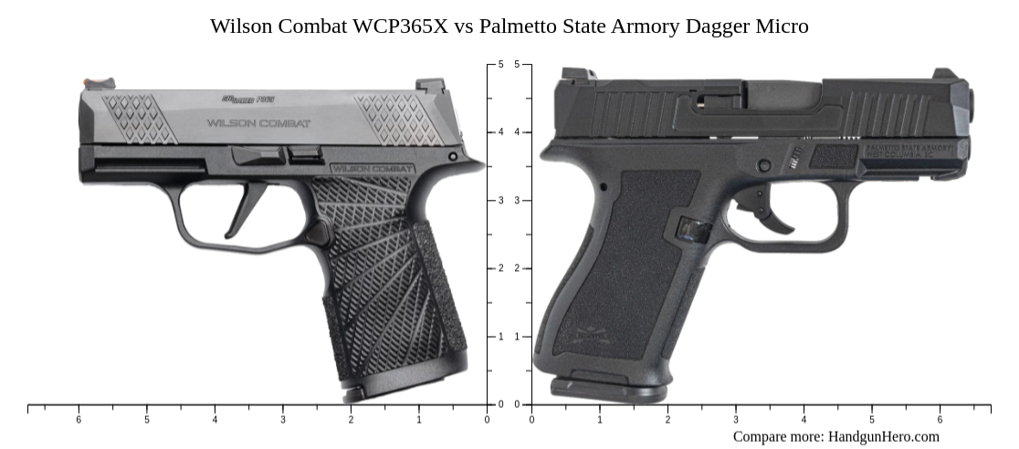 Wilson Combat WCP365X vs Palmetto State Armory Dagger Micro size ...