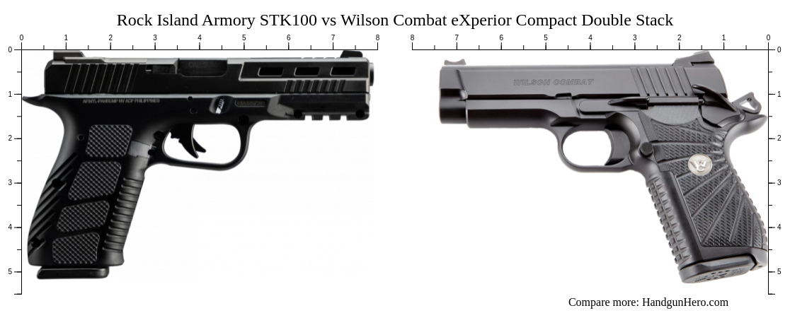 Rock Island Armory STK100 vs Wilson Combat eXperior Compact Double ...