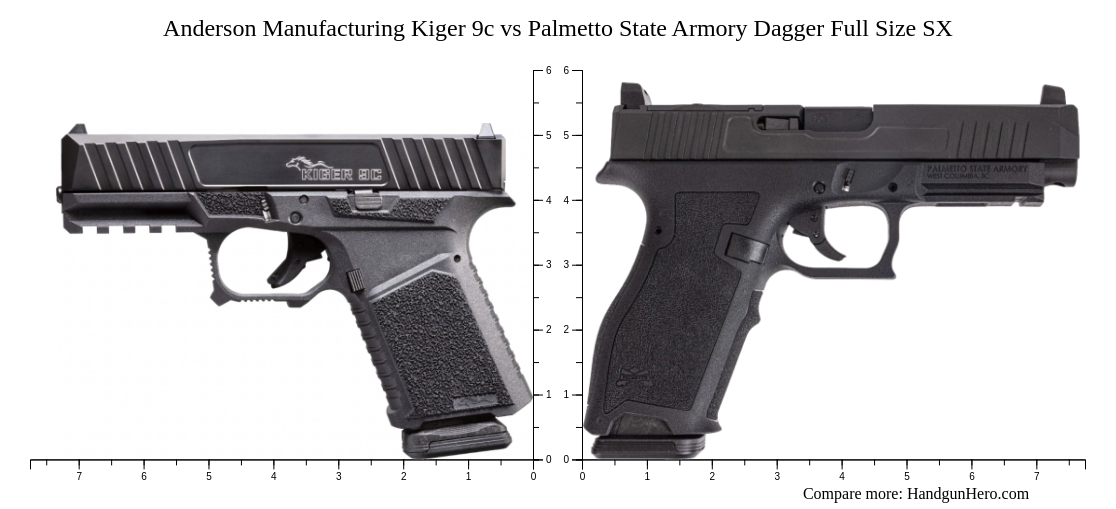 Anderson Manufacturing Kiger 9c vs Palmetto State Armory Dagger Full ...