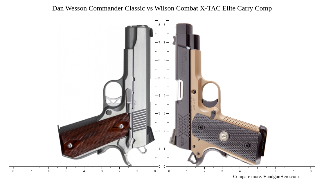 Dan Wesson Commander Classic vs Wilson Combat X-TAC Elite Carry Comp ...