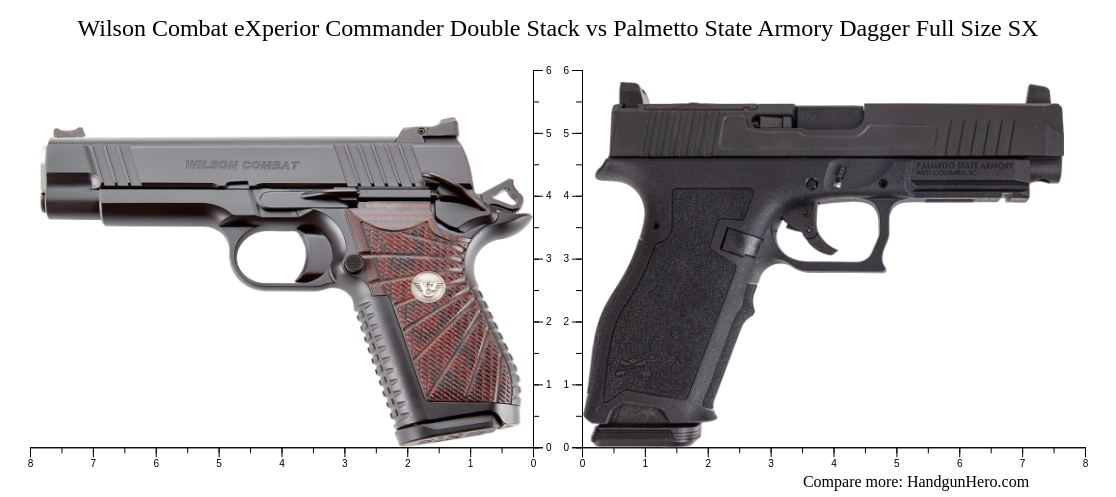 Wilson Combat eXperior Commander Double Stack vs Palmetto State Armory ...